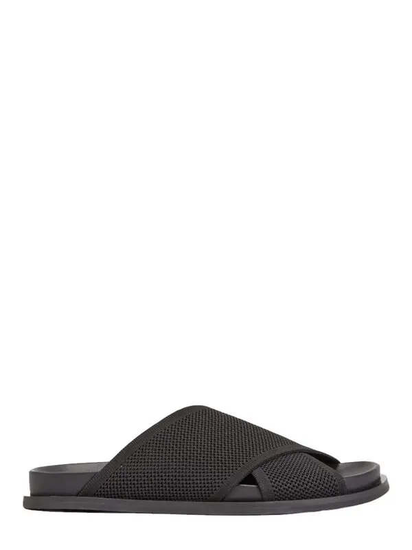 Everlane Reknit Form Crossover Sandals - Black