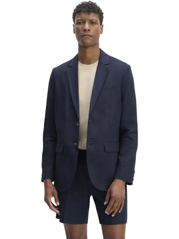 Everlane Linen Tailored Blazer - Navy