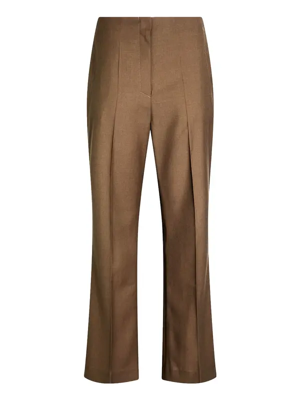Nanushka Erva Flared Crepe Pants - Brown