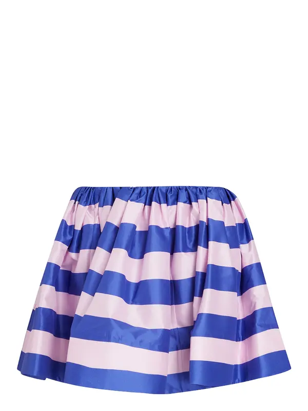 Zimmermann Striped Silk Mini Skirt - Baby Pink