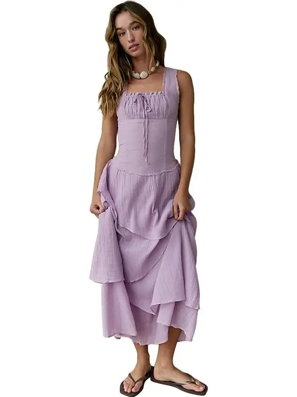 Free People In My Dreams Midi Dress - Lilac Fizz