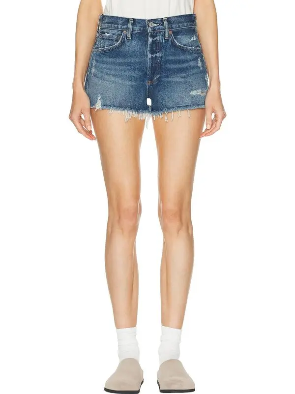 AGOLDE Parker Denim Short - Dark Swapmeet
