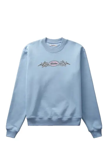 WAHINE Dolphin Graphic Sweater - Powder Blue