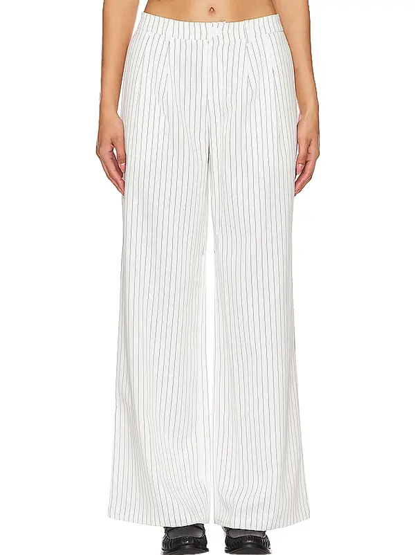 MORE TO COME Jazmine Pant - White Stripe