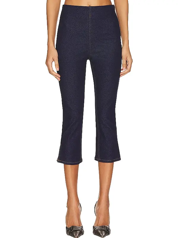 EB DENIM Split Hem Capri Jeans - Midnight