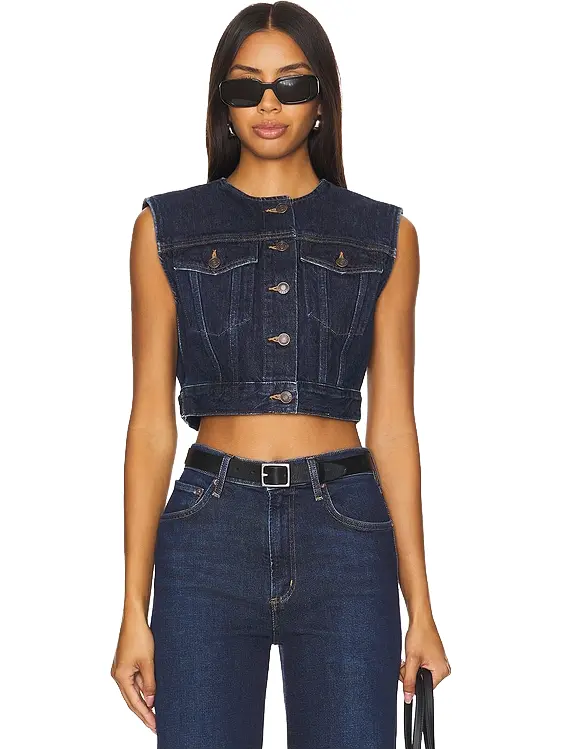 AGOLDE Leo Denim Vest - Polished