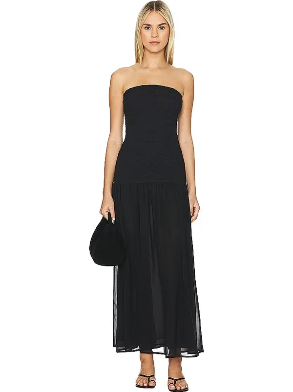 MORE TO COME Kian Maxi Dress - Black