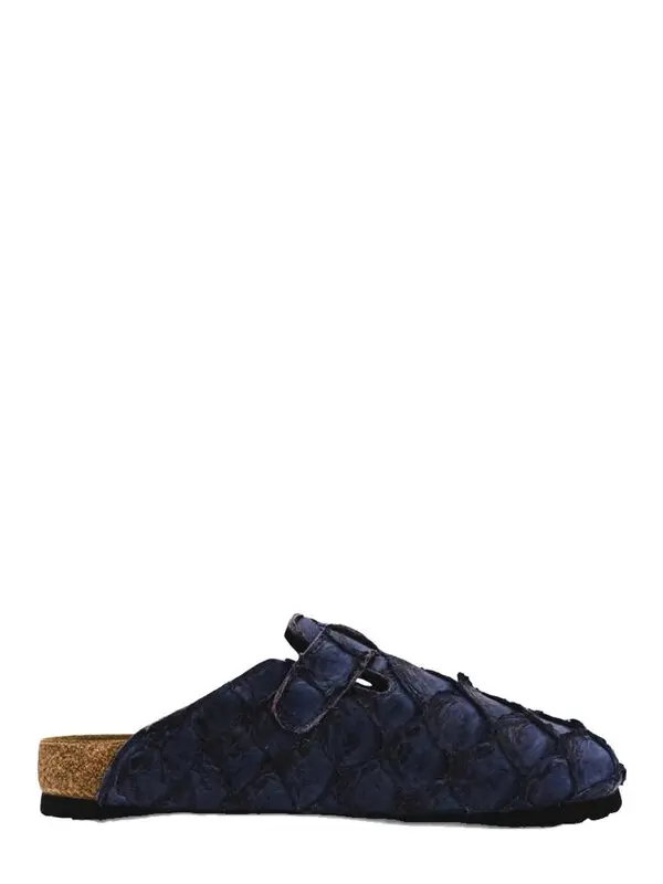 THE SURGEON Birkenstock Fish Scale Sandals - Navy