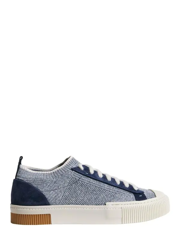 Eleventy Knitted Low-top Sneakers - Blue