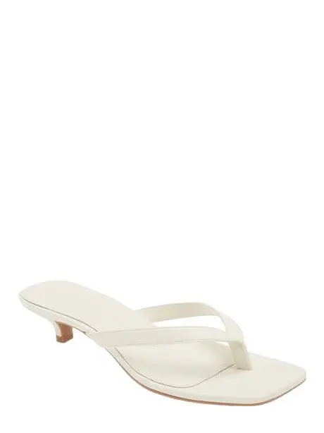OPEN EDIT Tori Kitten Heel Sandal - Ivory Egret