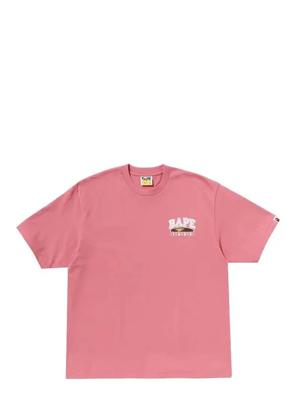 A BATHING APE Hand Draw Relaxed Fit Tee Shirt - Pink
