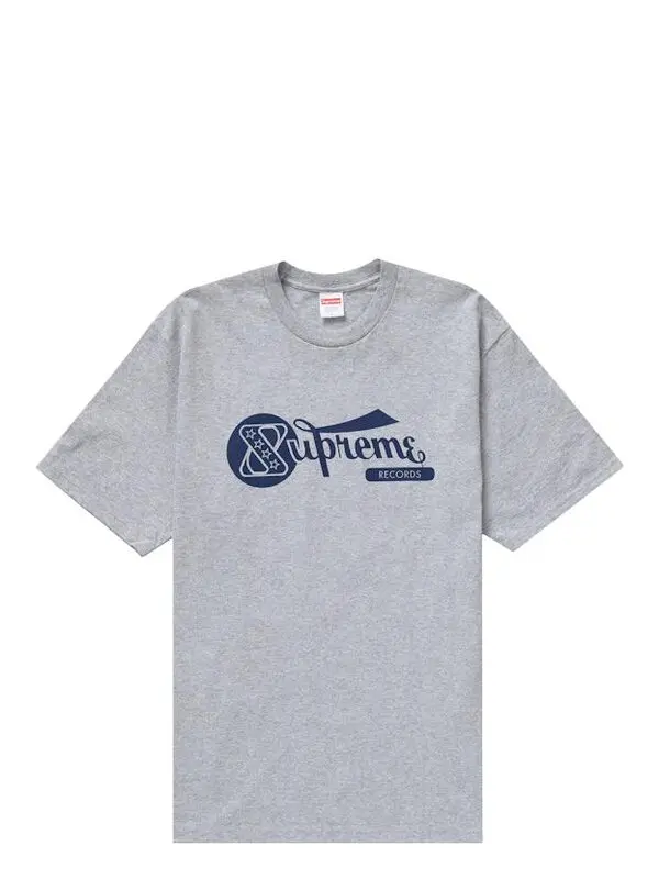 Supreme Records Tee Shirt - Heather Grey