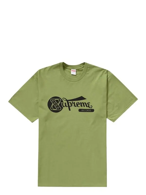 Supreme Records Tee Shirt - Moss Green