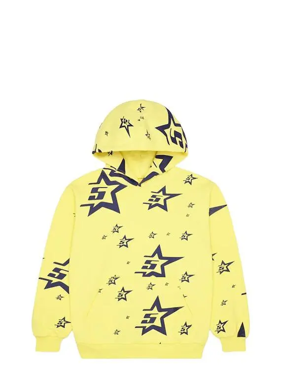 SP5DER 5star Hoodie - Yellow
