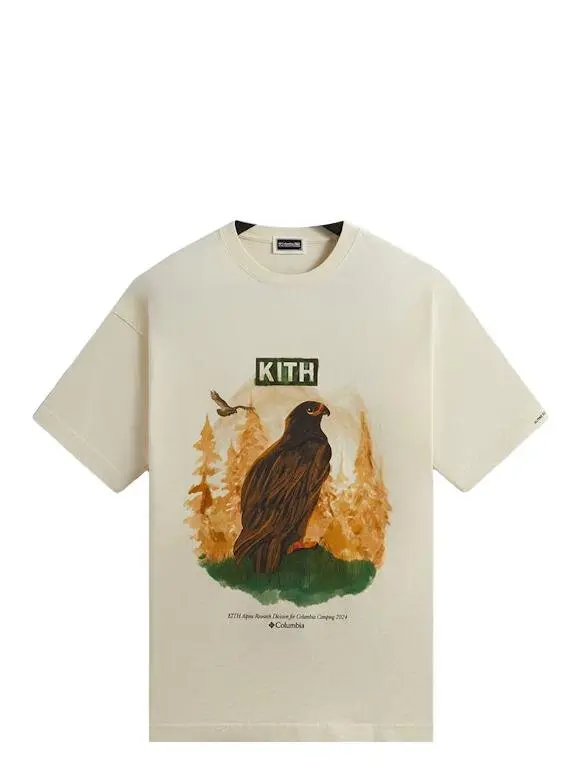 Kith X Columbia Eagle Illustration Vintage Tee Shirt - History