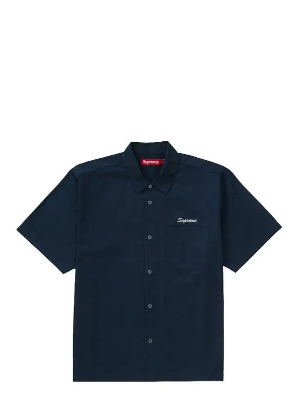 Supreme Margaret Keane Teardrop Short Sleeve Work Shirt - Light Navy Blue