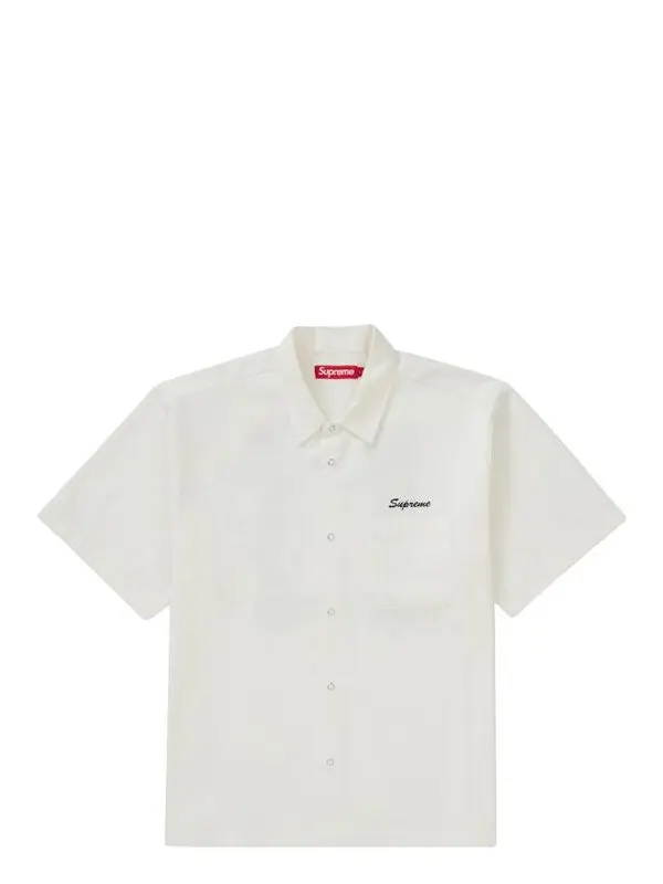Supreme Margaret Keane Teardrop Short Sleeve Work Shirt - White