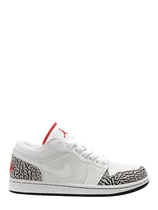 JORDAN 1 Phat Low Sneakers - White/varsity Red/cement Grey