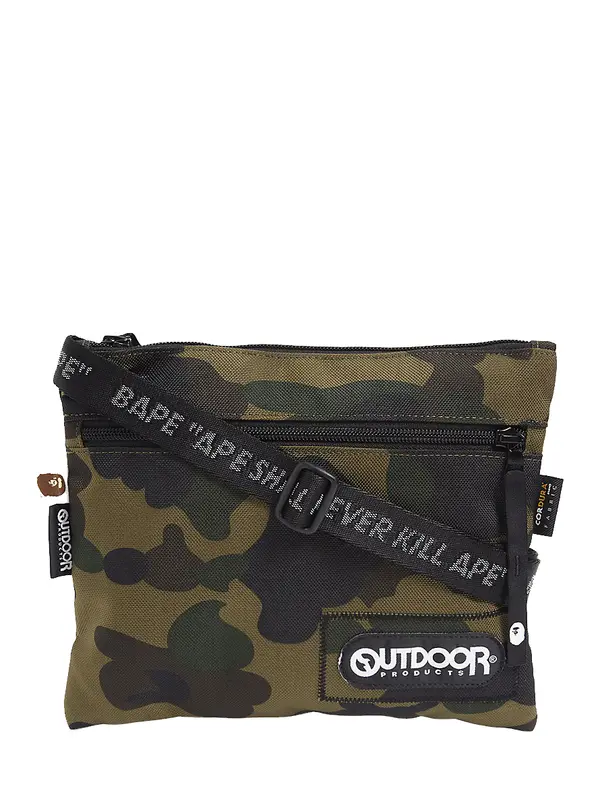 A BATHING APE X Outdoor Products 1st Camo Mini Shoulder Bag - Green