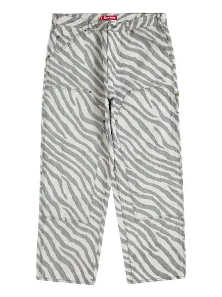 Supreme Double Knee Painter Pant - Zebra