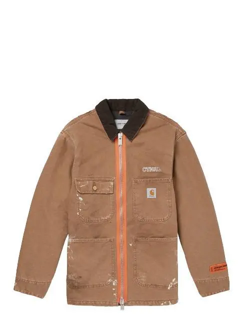 Heron Preston X Carhartt Oversized Work Jacket - Tan