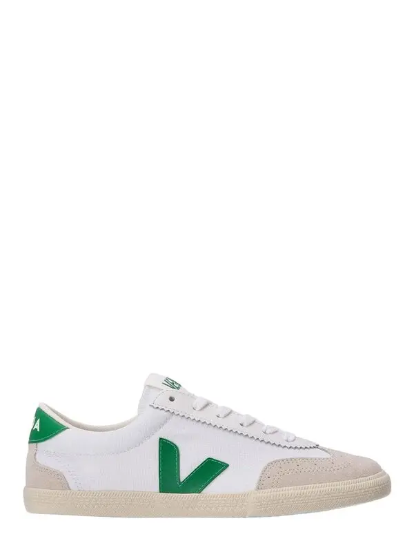 VEJA Campoin Lace-up Sneakers - White/emeraude