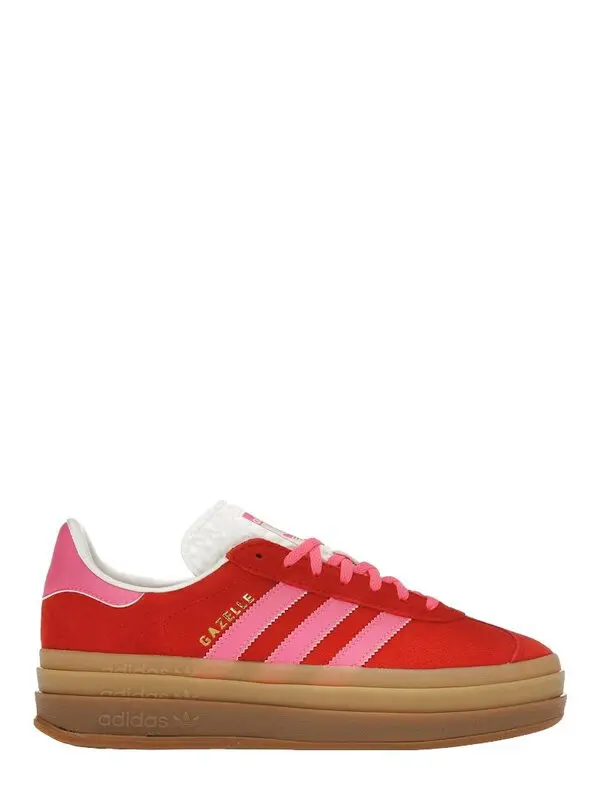 Adidas Gazelle Bold Sneakers - Collegiate Red/lucid Pink/core White