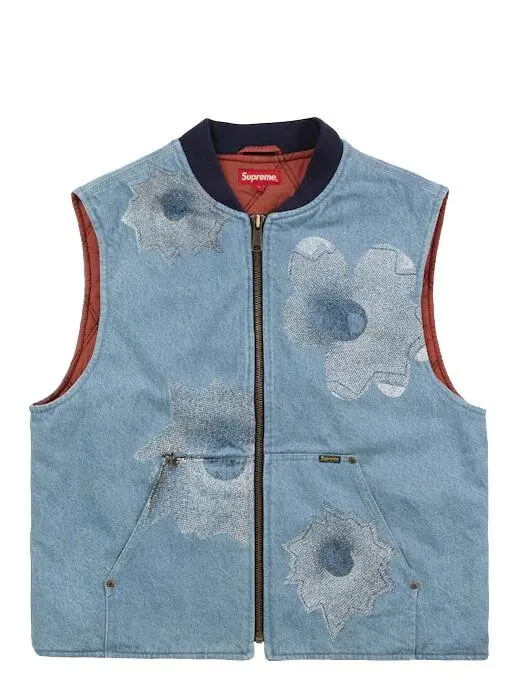Supreme Nate Lowman Work Vest - Denim