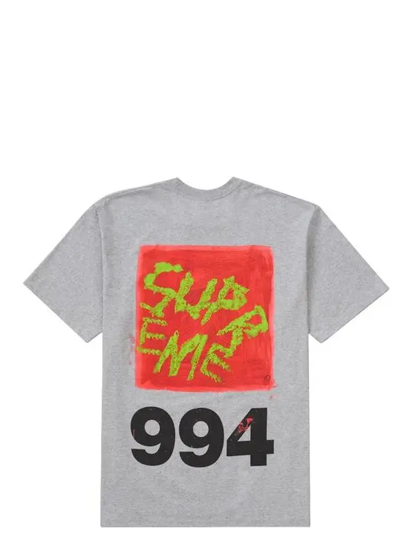 Supreme Paint Tee Shirt - Heather Grey