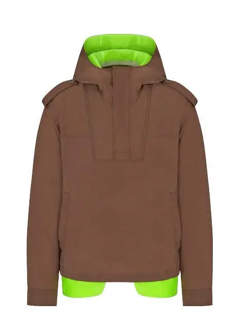 Dior X Cactus Jack Hooded Anorak - Coffee Brown