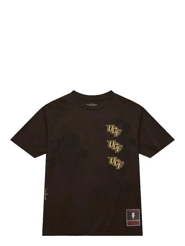 TRAVIS SCOTT X Mitchell & Ness Ucf Knights Seal T-shirt - Brown