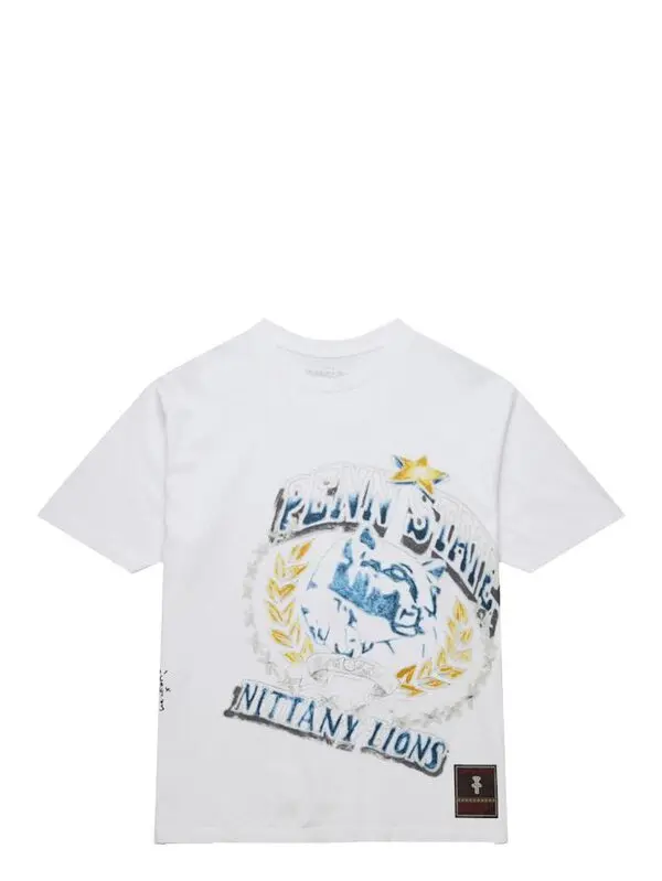 TRAVIS SCOTT X Mitchell & Ness Penn State Nittany Lions Handdrawn T-shirt - White