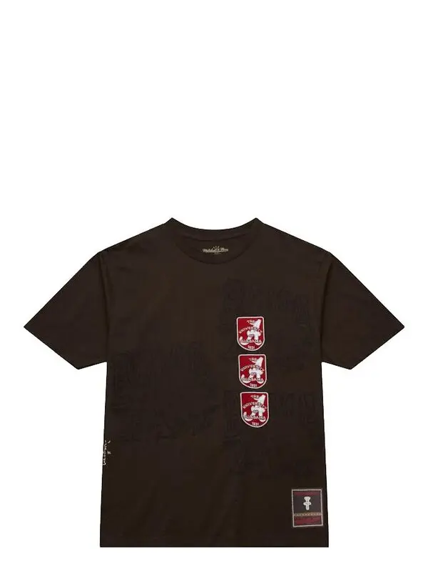 TRAVIS SCOTT X Mitchell & Ness Alabama Crimson Tide Seal T-shirt - Brown