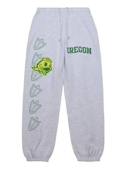 TRAVIS SCOTT X Mitchell & Ness Oregon Ducks Classic Sweatpants - Heather Gray