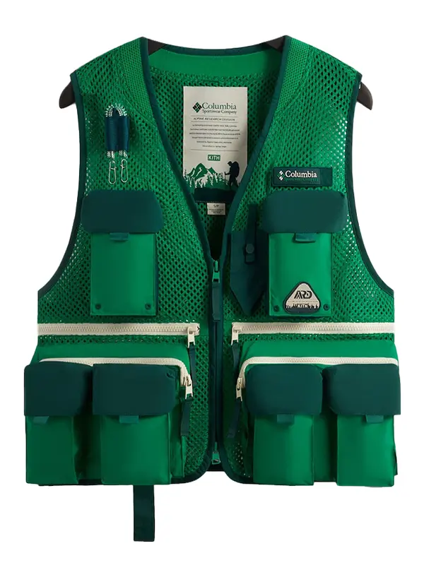 Kith X Columbia Utility Vest - Bamboo Forest