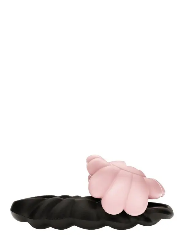 TAKASHI MURAKAMI X Ohana Full Bloom Slide - Black/pink