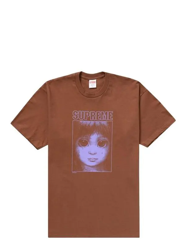 Supreme Margaret Keane Teardrop Tee Shirt - Brown