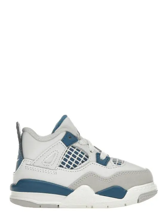 JORDAN 4 Retro Toddler Sneakers - Off/white/military Blue