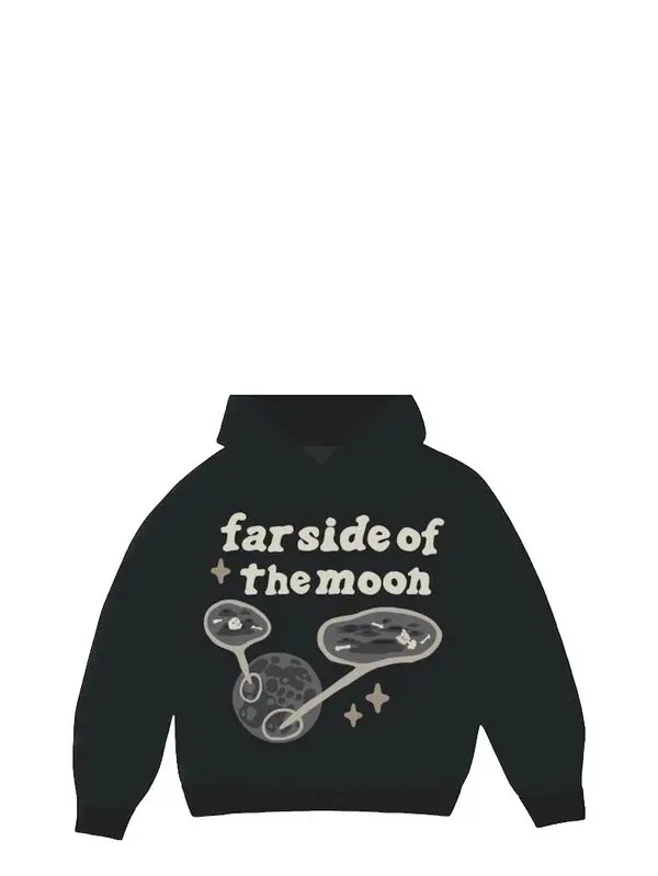 BROKEN PLANET Far Side Of The Moon Hoodie - Soot Black