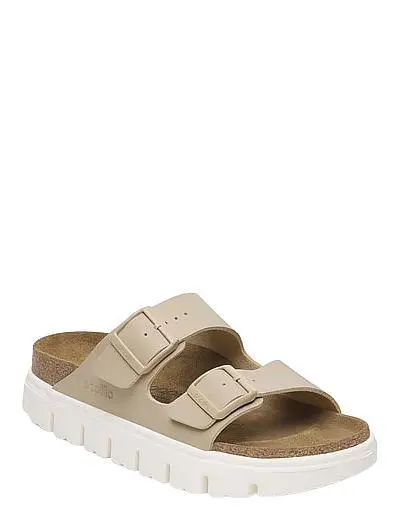 Pink Birkenstock Arizona Chunky Sandals - Beige