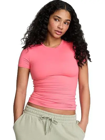 Pink Base Stretch™ Short-sleeve Tee - Pink