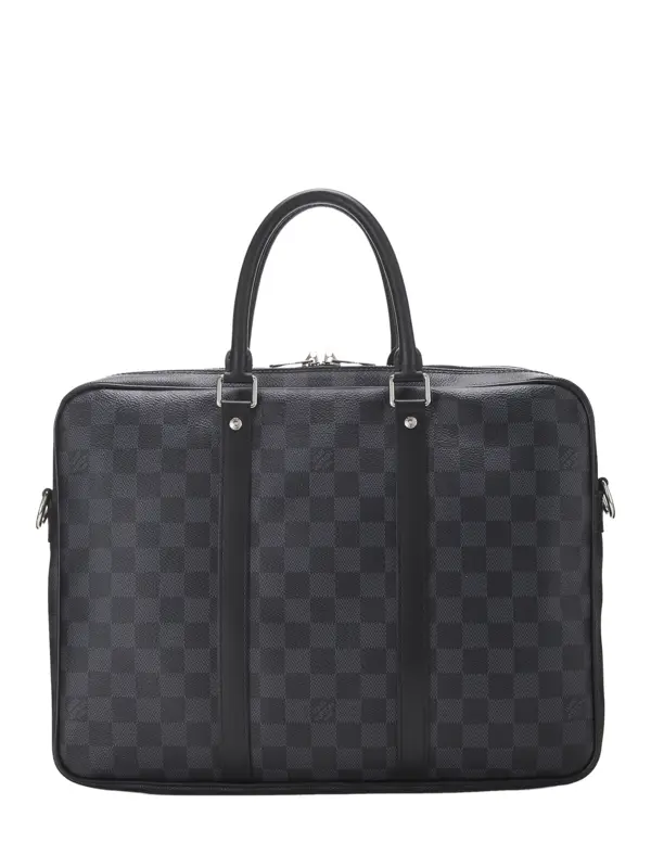 LOUIS VUITTON Damier Graphite Porte-documents Voyage - Black