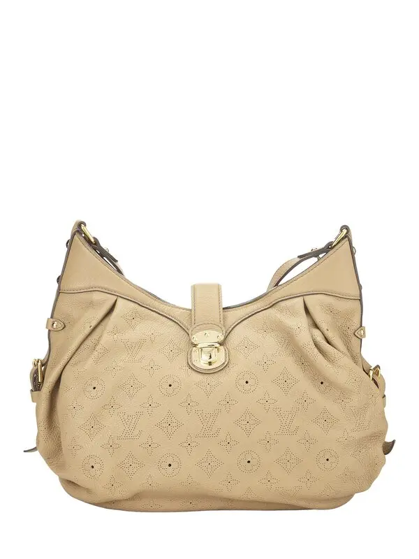 LOUIS VUITTON Monogram Mahina Leather Xs - Beige