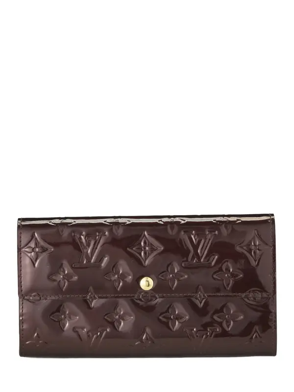 LOUIS VUITTON Monogram Vernis Sarah Wallet - Purple