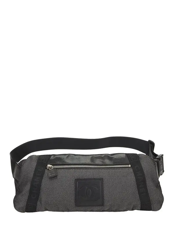 Chanel Canvas Sportline Waist Pouch - Black