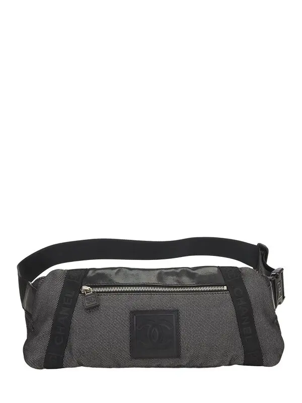 Chanel Canvas Sportline Waist Pouch - Black