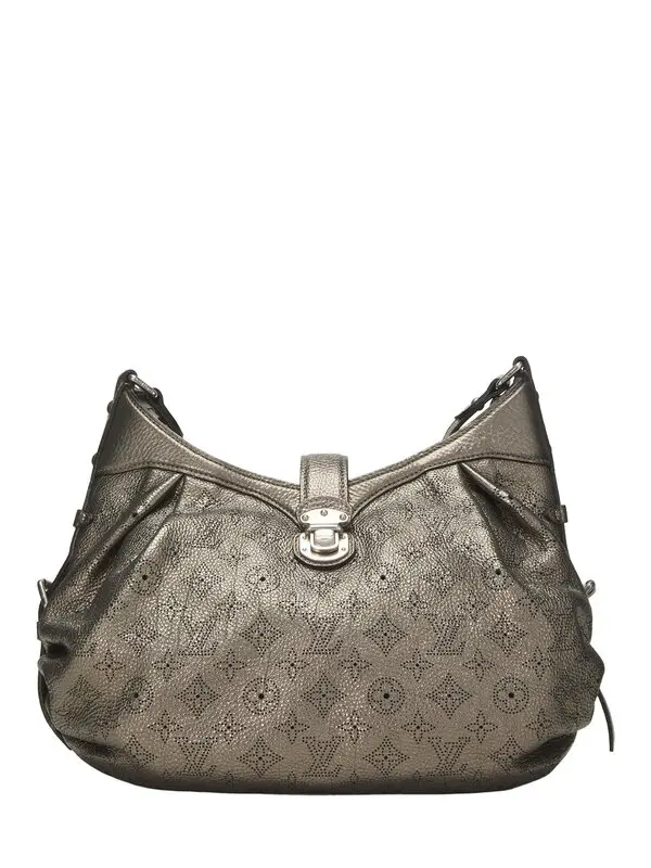 LOUIS VUITTON Monogram Mahina Leather Xs - Silver
