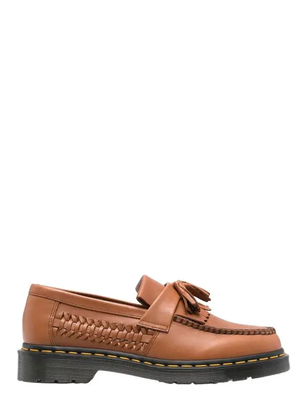 Dr. Martens Adrian Woven Loafers - British Tan Classic Analine