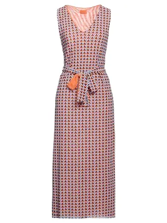 FISICO Geometric-print Maxi Dress - Orange