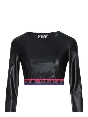 Versace Logo Print T-shirt - Black